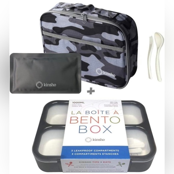 Kinsho | Kitchen | Bento Box Wcamo Lunch Bag Insulated Container Wice ...